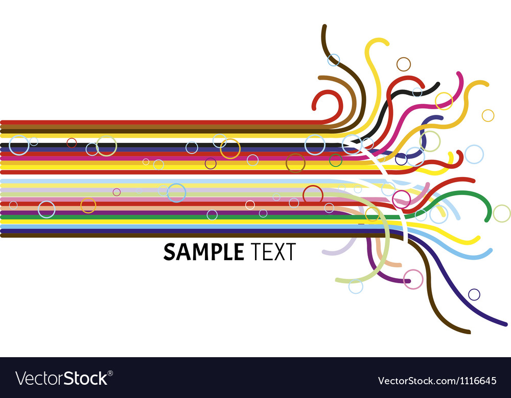 Colorful lines Royalty Free Vector Image - VectorStock