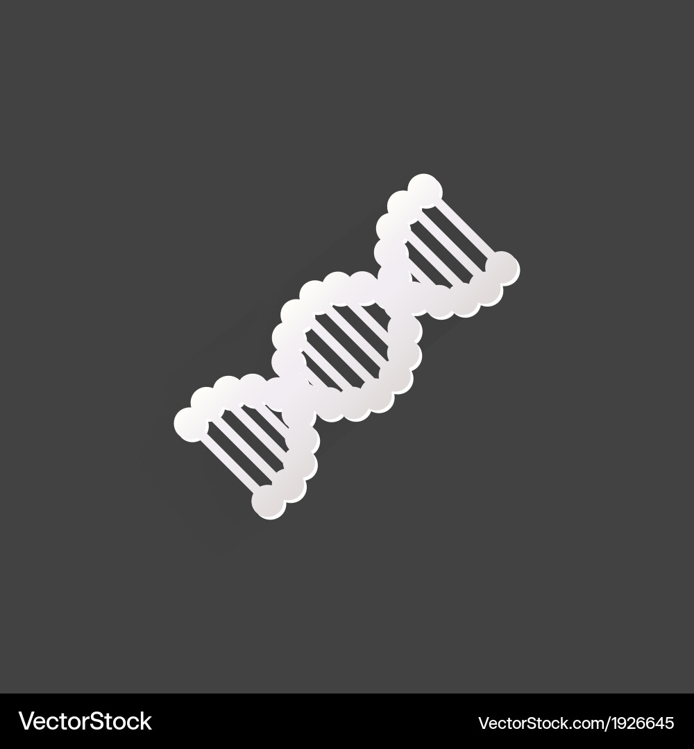 Dna iconmedical symbol Royalty Free Vector Image