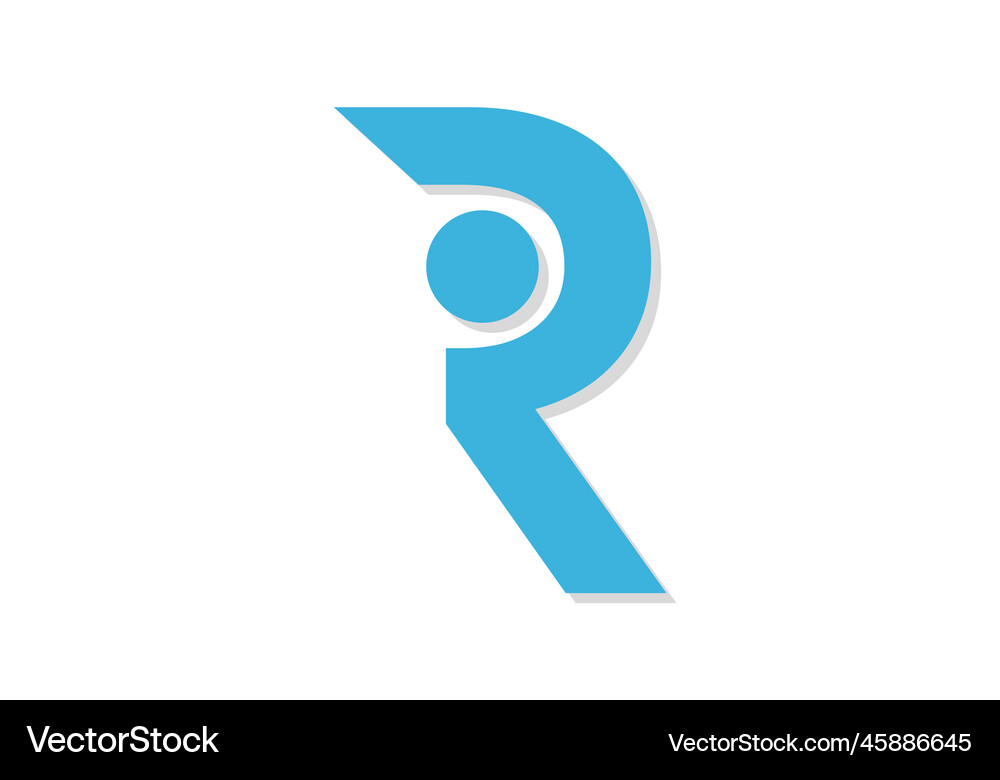 Eps10 unique logo design letter r Royalty Free Vector Image