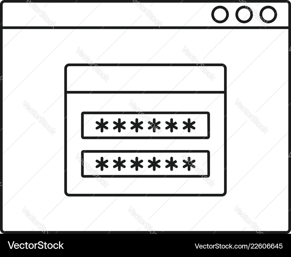 Login account icon outline style Royalty Free Vector Image