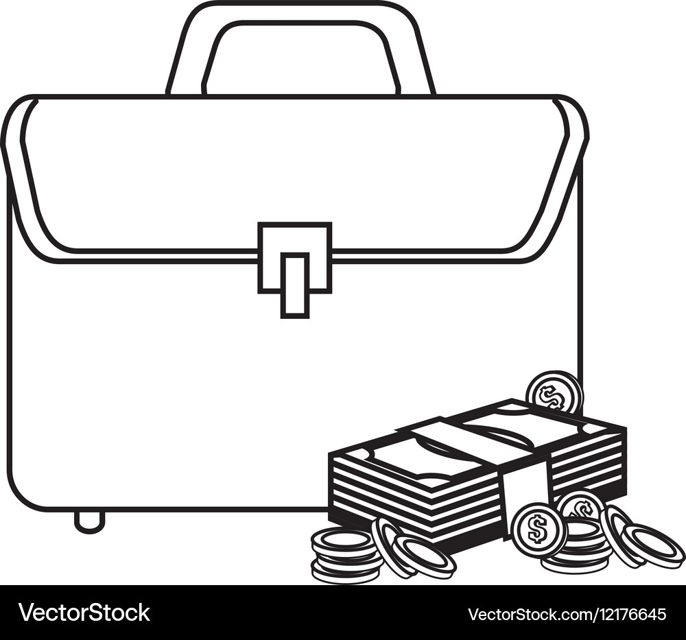 Portfolio business isolated icon Royalty Free Vector Image