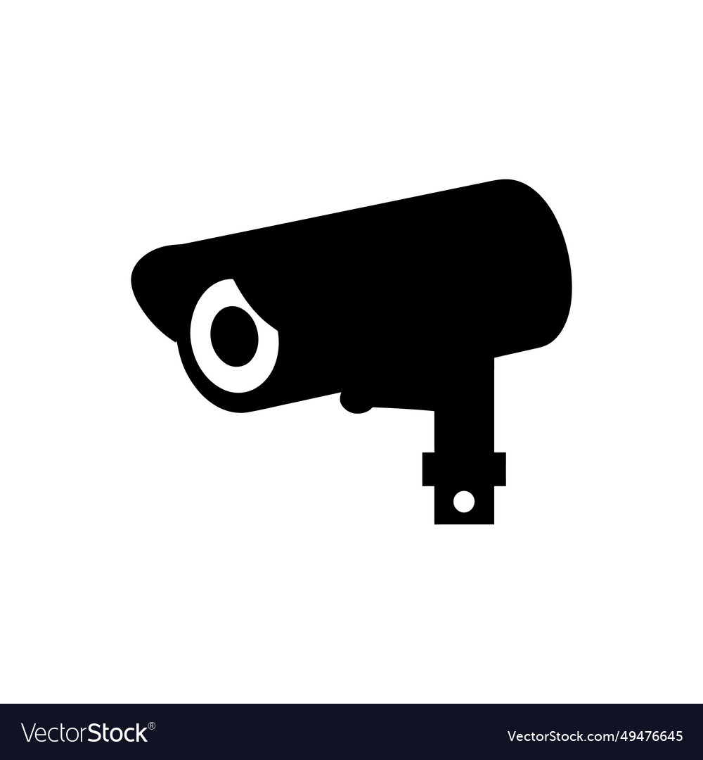 Security camera icon - simple Royalty Free Vector Image