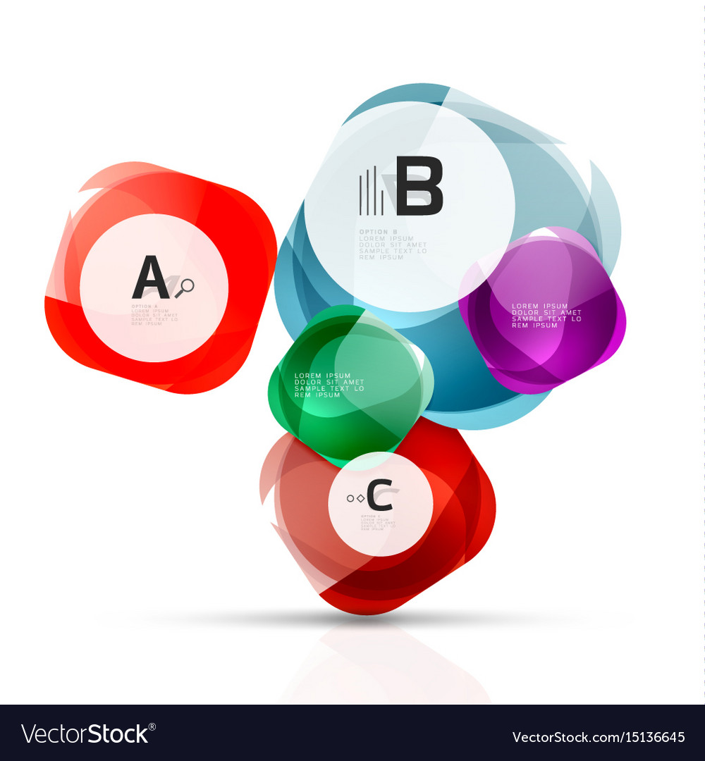 Shiny abstract elements Royalty Free Vector Image