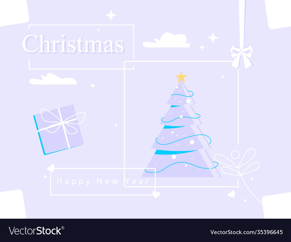 Social media design concept new years christmas Vector Image Social media design concept new years christmas Vector Image