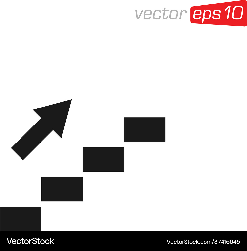 Stair or ladder icon design Royalty Free Vector Image