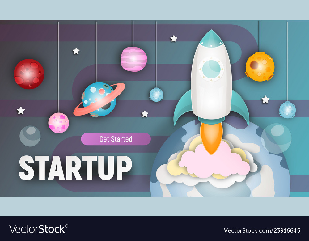 Startup concept Royalty Free Vector Image - VectorStock