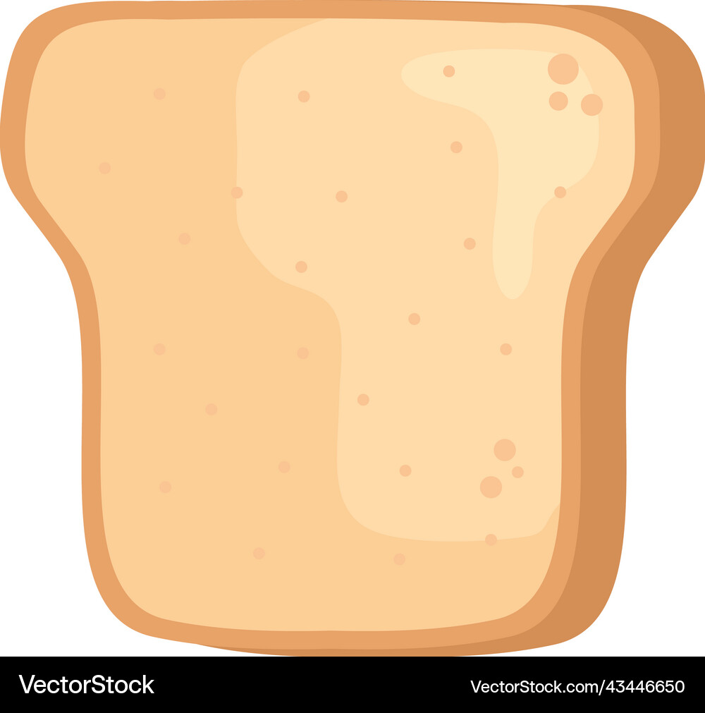 Bread toast food Royalty Free Vector Image - VectorStock