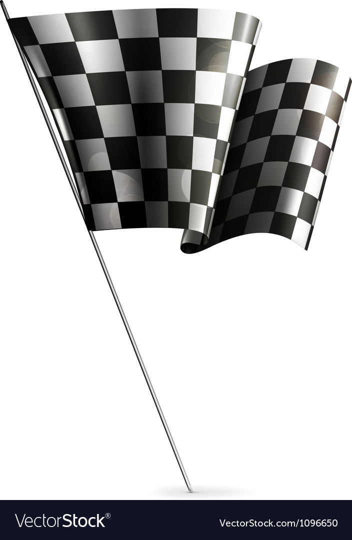 Checkered Flag Royalty Free Vector Image - VectorStock