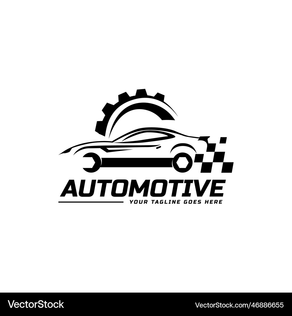Car racing logo template design isolated Vector Image