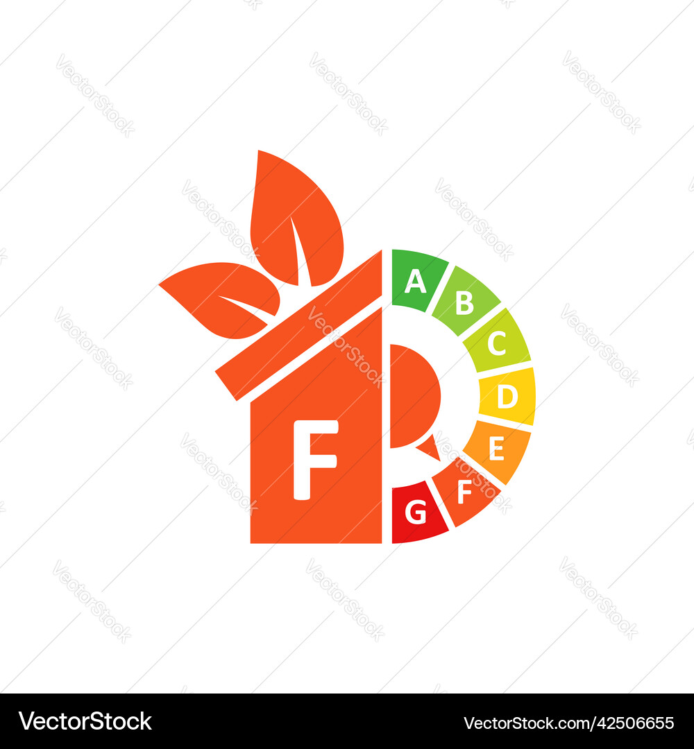 Energy efficiency in flat style f ecological Vector Image