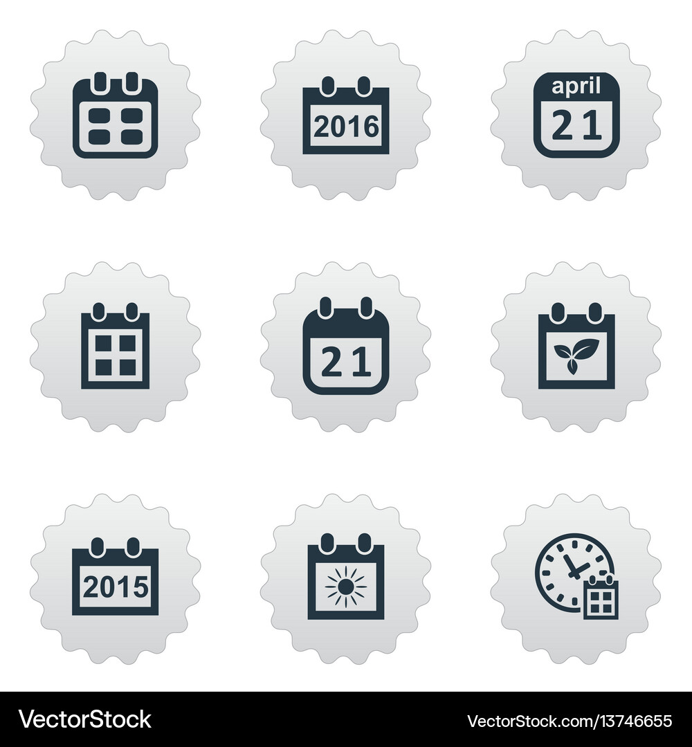Set of simple plan icons Royalty Free Vector Image