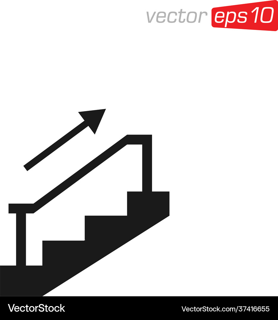 Stair or ladder icon design Royalty Free Vector Image