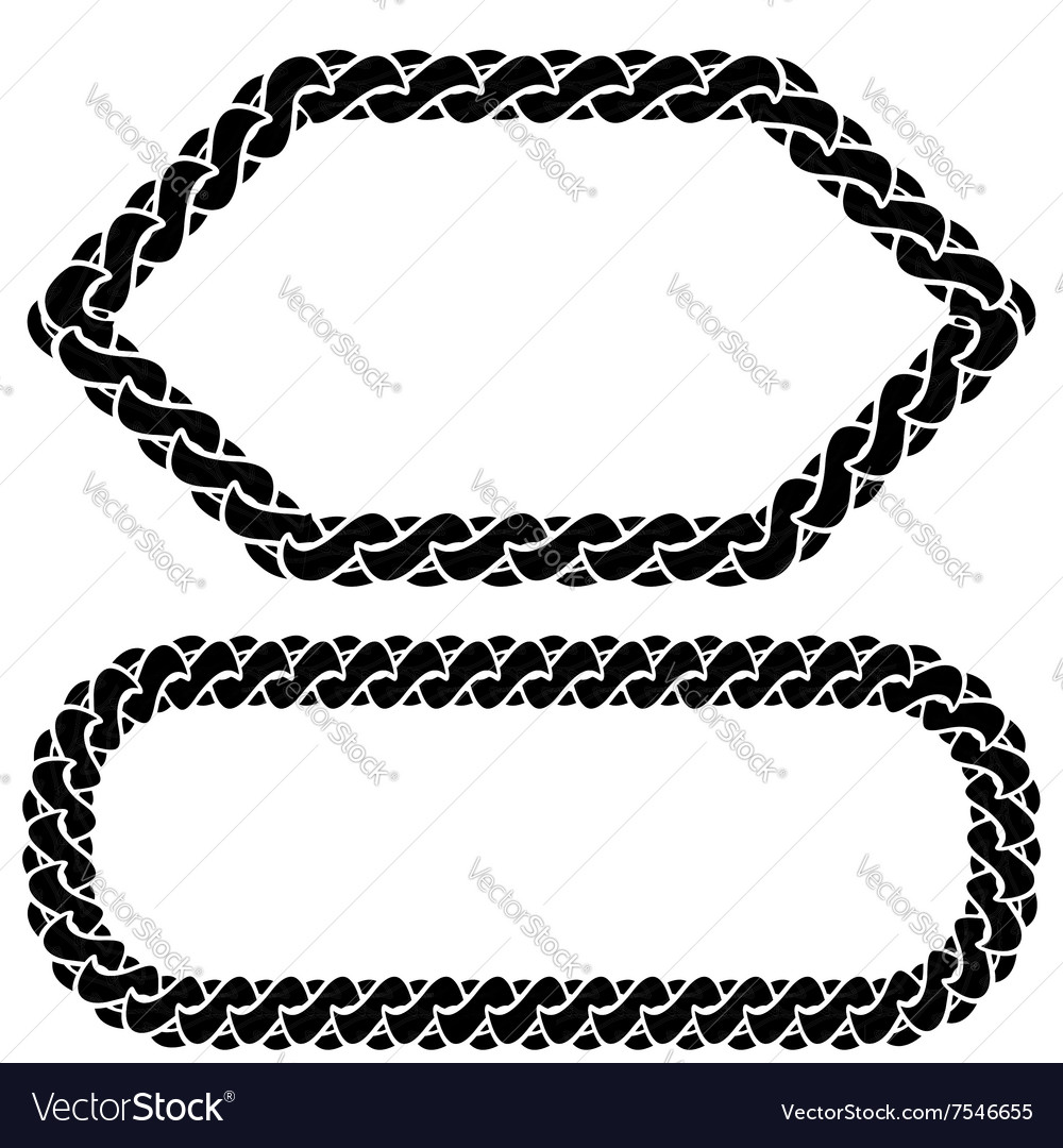 Two chain frames Royalty Free Vector Image - VectorStock