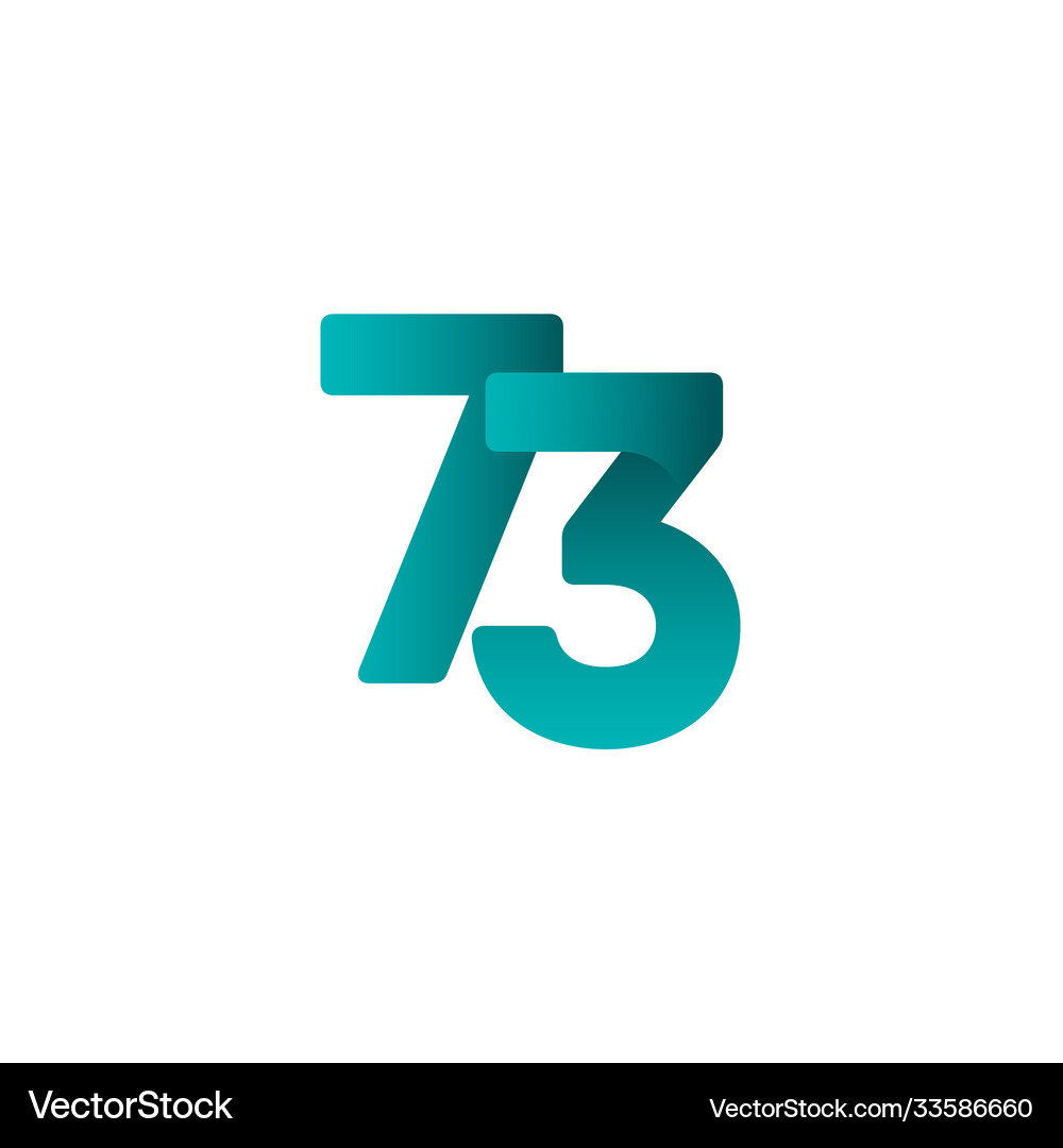 73 years anniversary celebrations template design Vector Image