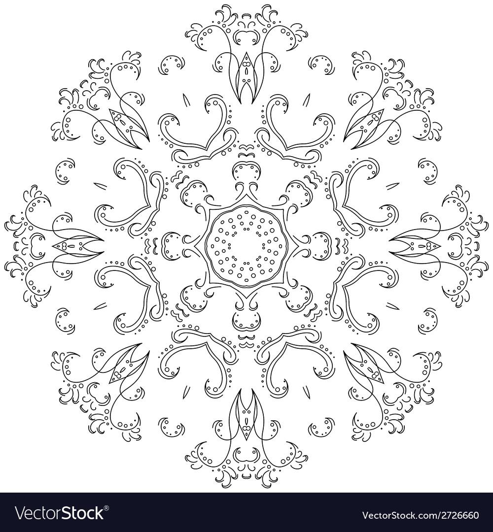 Abstract pattern contours Royalty Free Vector Image