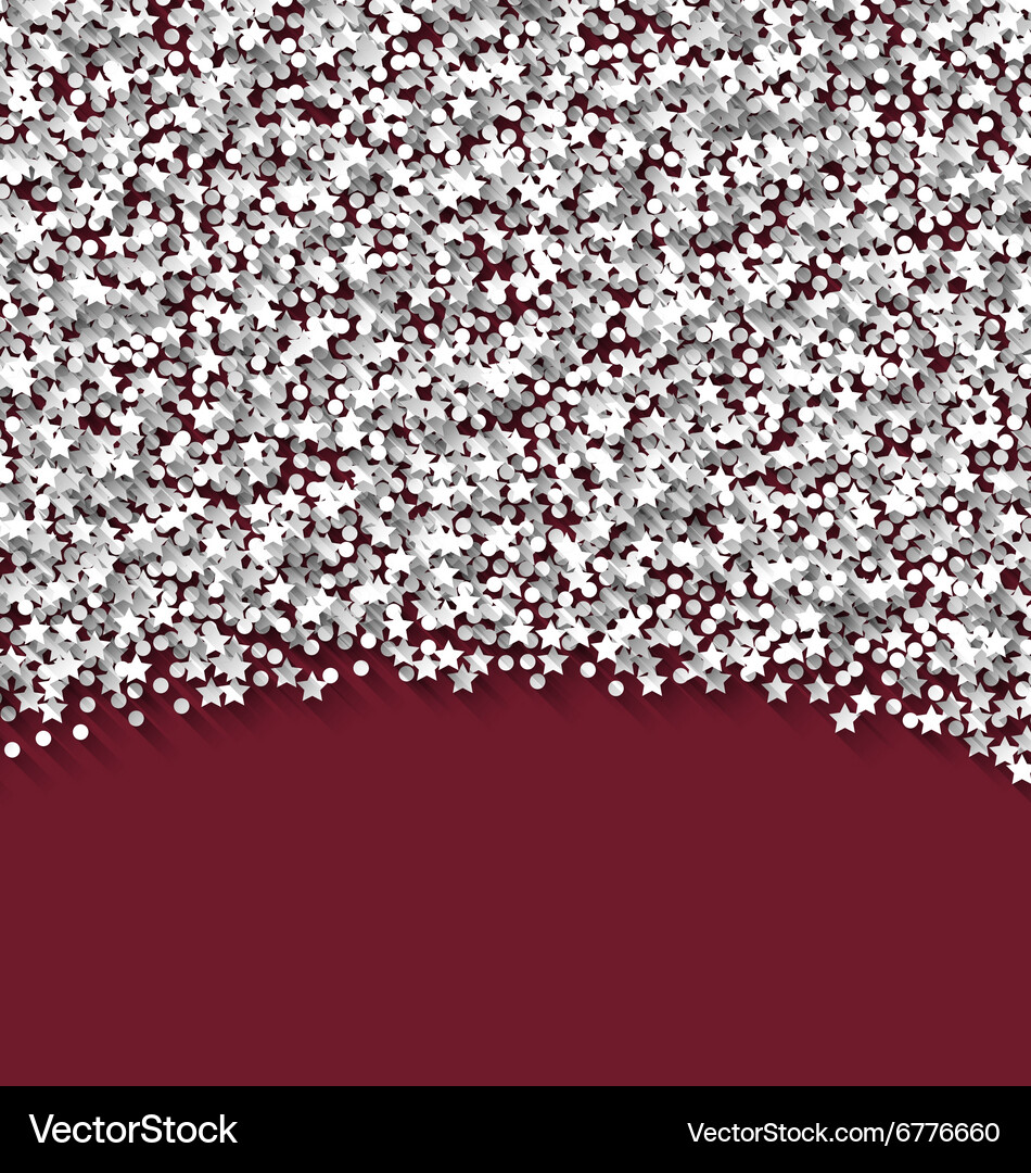 Abstract red background white hoarfrost particles Vector Image