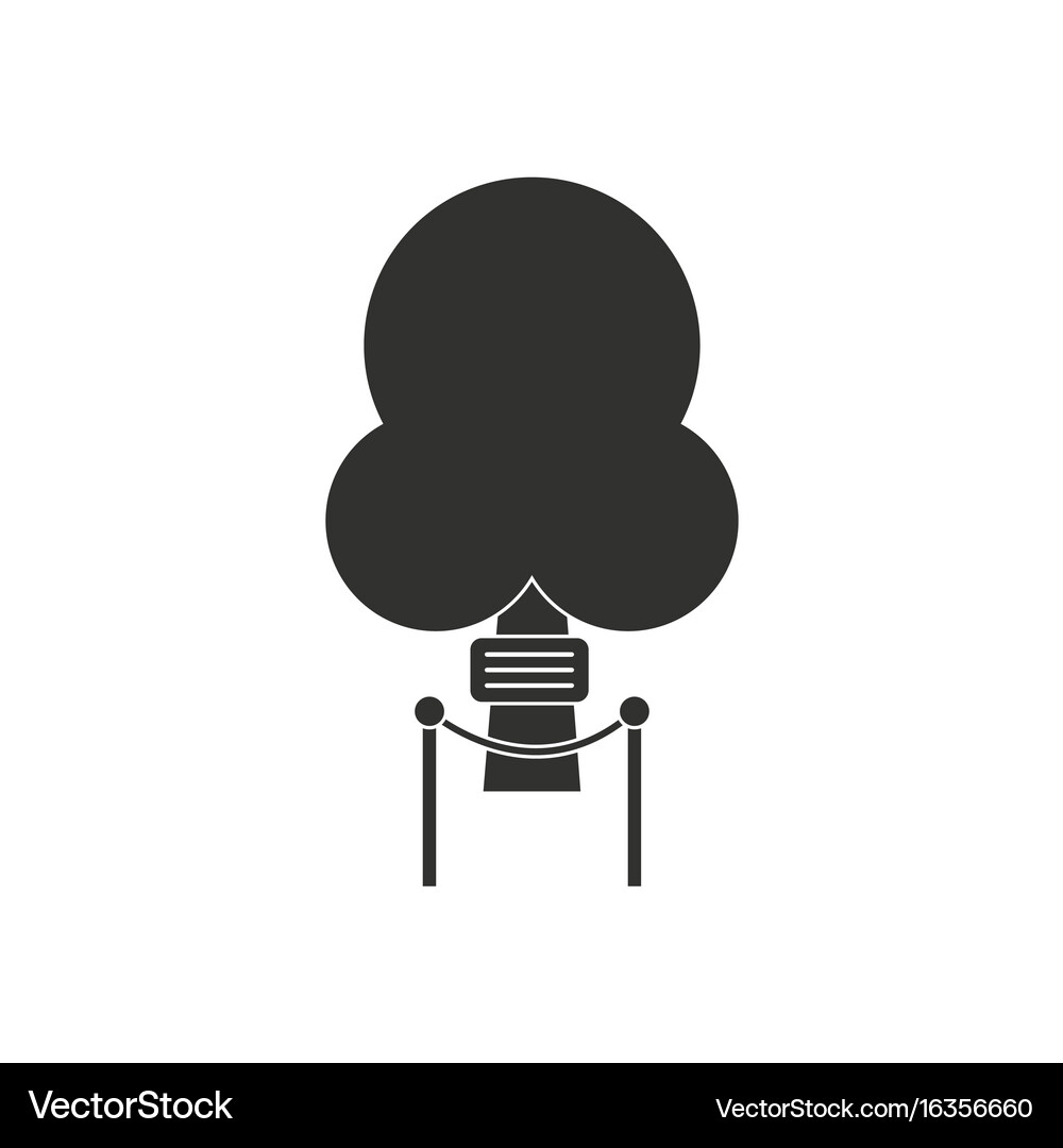 Black icon on white background factory pipe Vector Image