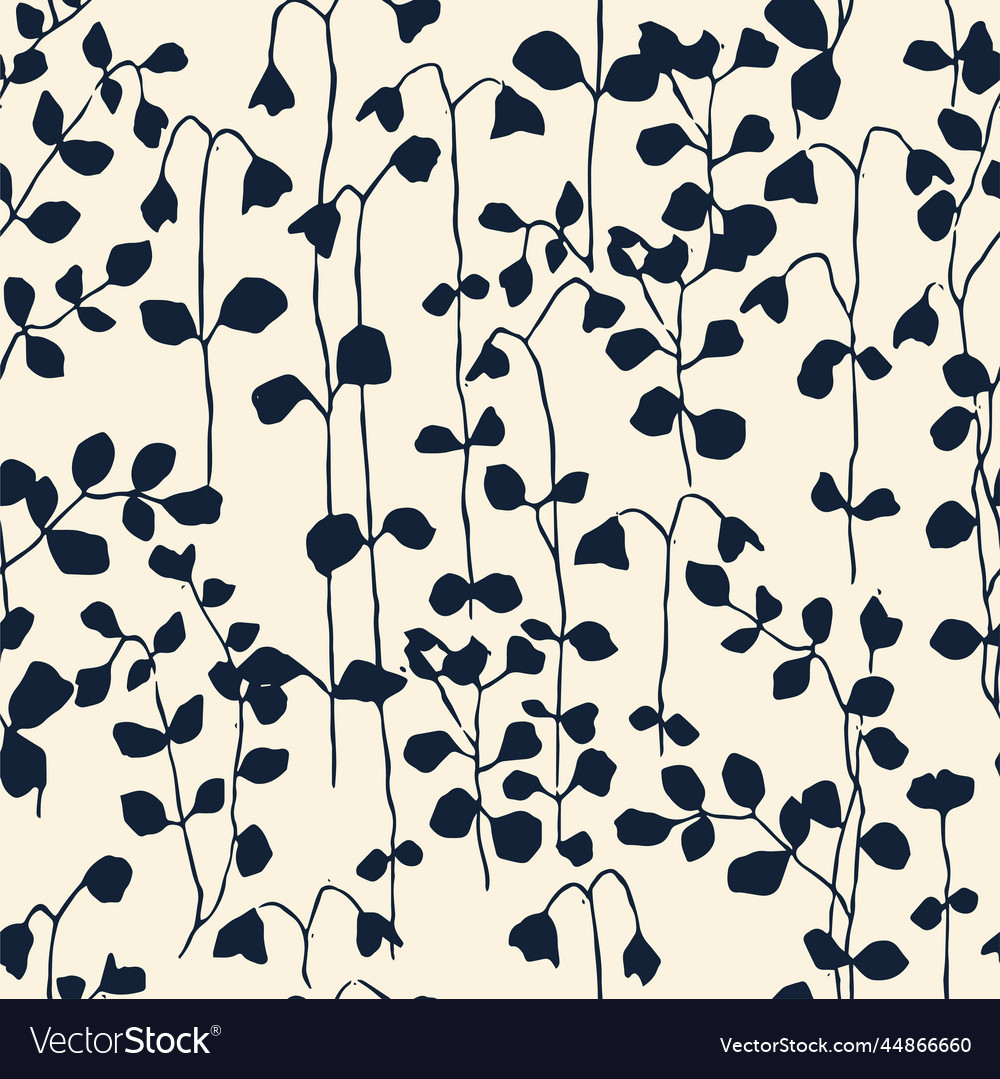 Flower vines repeat pattern Royalty Free Vector Image