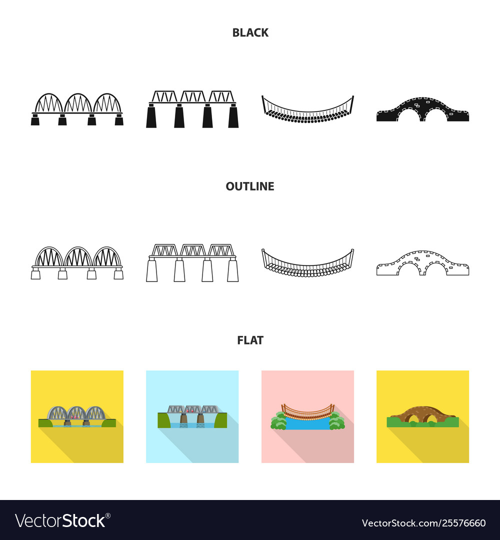 Isolated Object Connection And Design Logo Set Vector Image