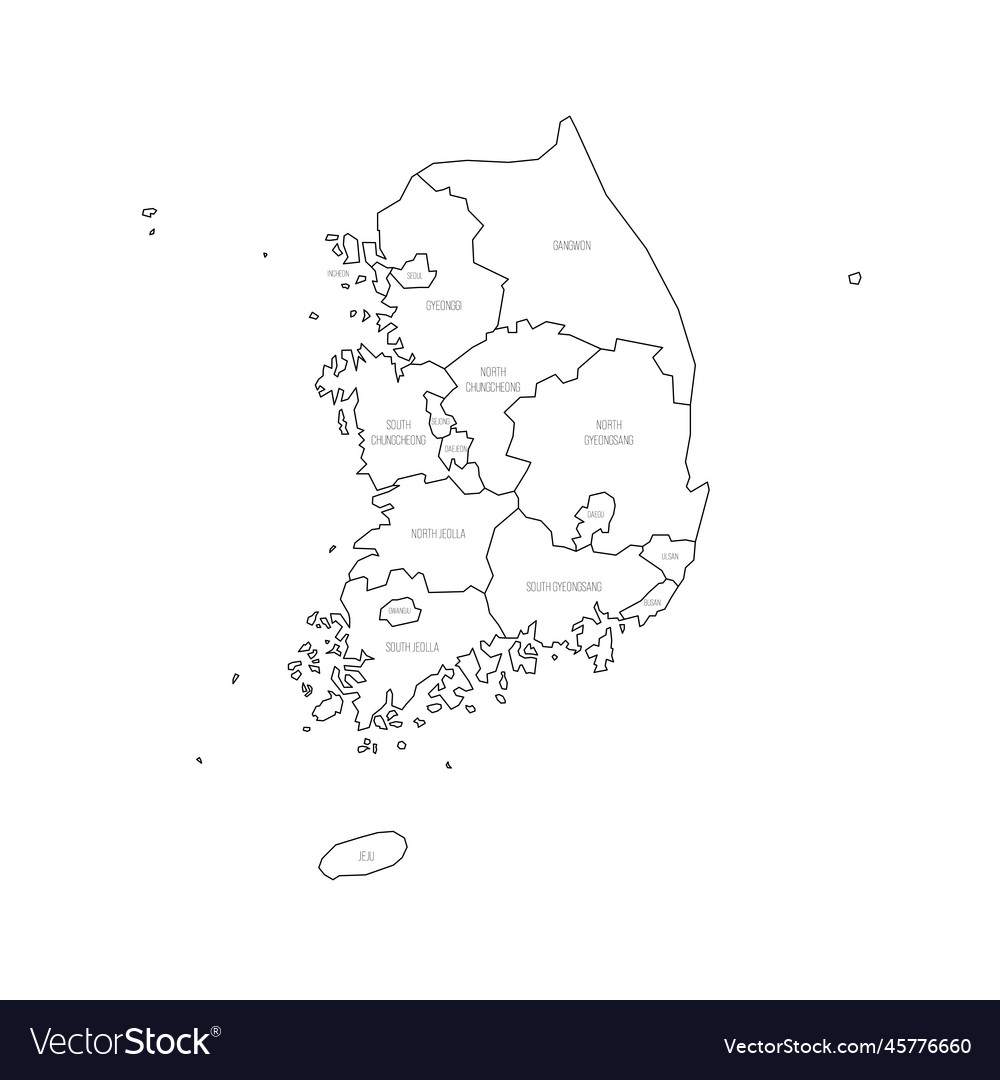 Detailed Political Map Of South Korea Ezilon Maps