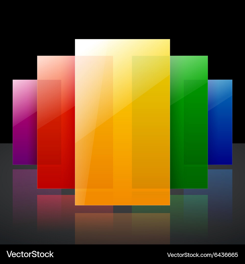 Abstract infographic colorful rainbow shiny Vector Image