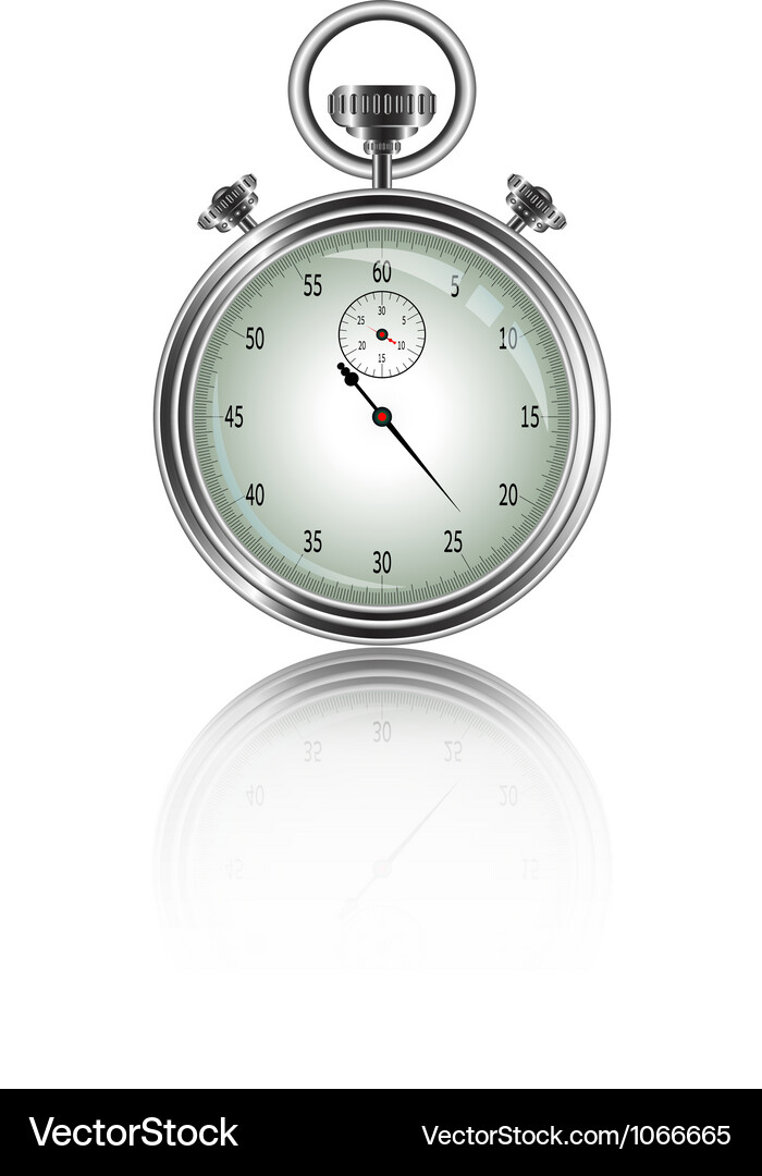 Design of stopwatch Royalty Free Vector Image - VectorStock
