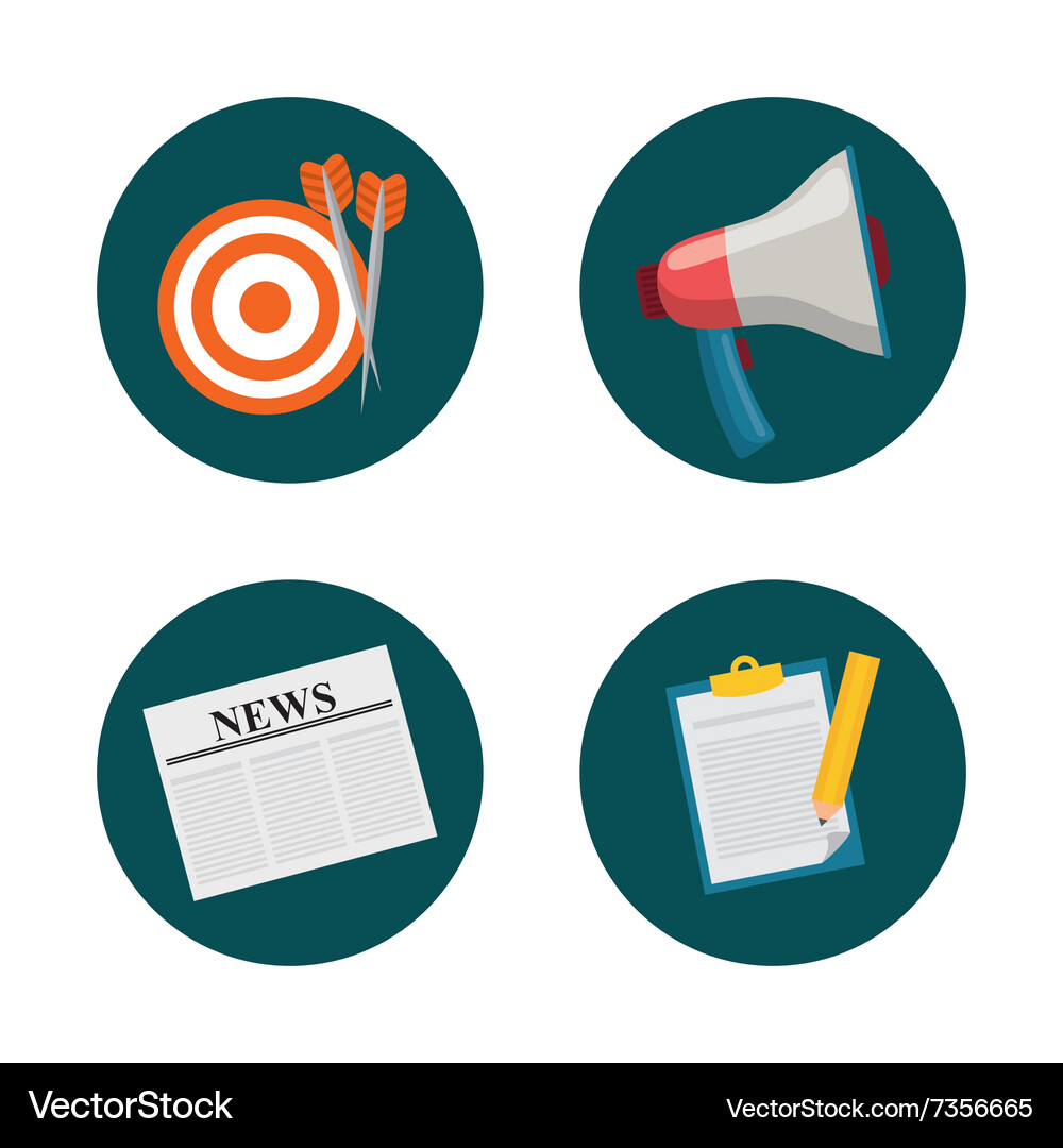 Digital marketing and advertising Royalty Free Vector Image