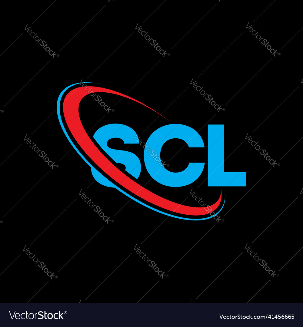 Scl logo letter design Royalty Free Vector Image