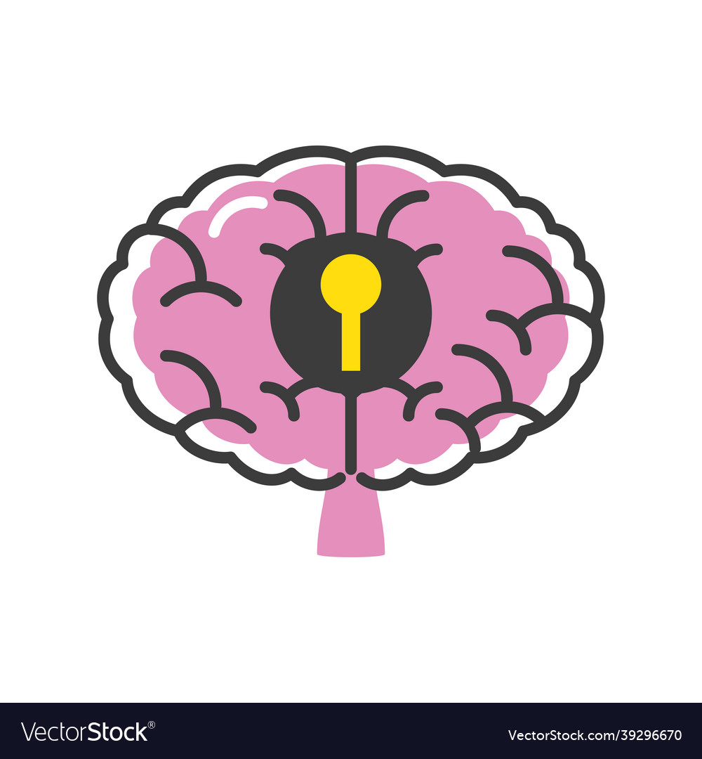 Brain knowledge solution Royalty Free Vector Image