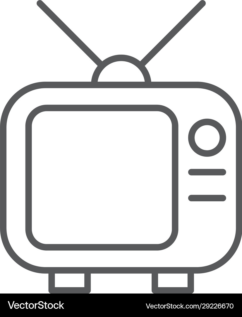 Television icon design concept isolated on white Vector Image