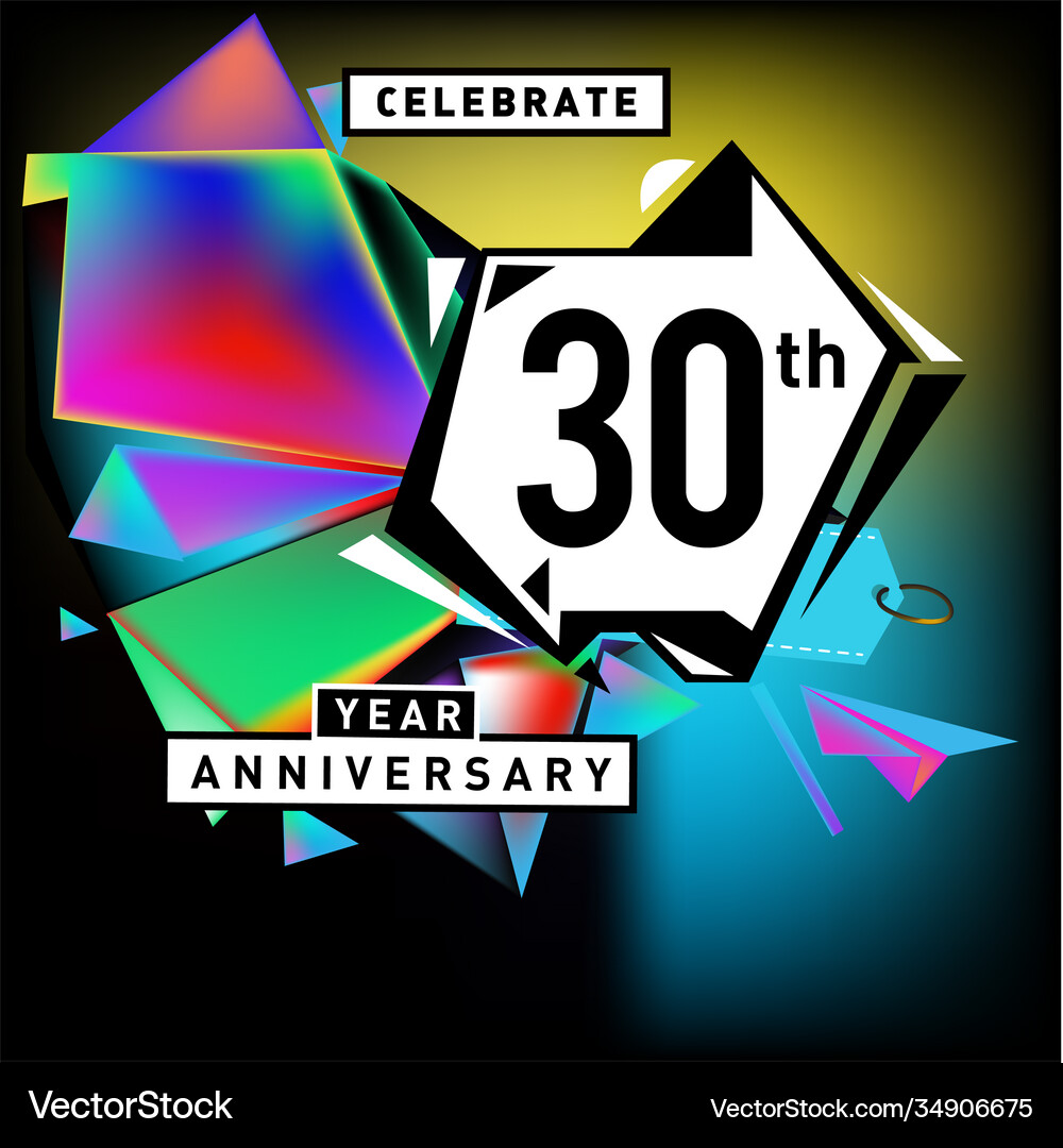 100th anniversary celebration colorful background Vector Image