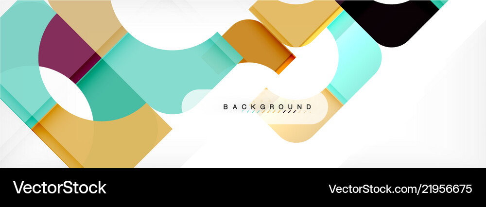 Color square shapes geometric modern abstract Vector Image