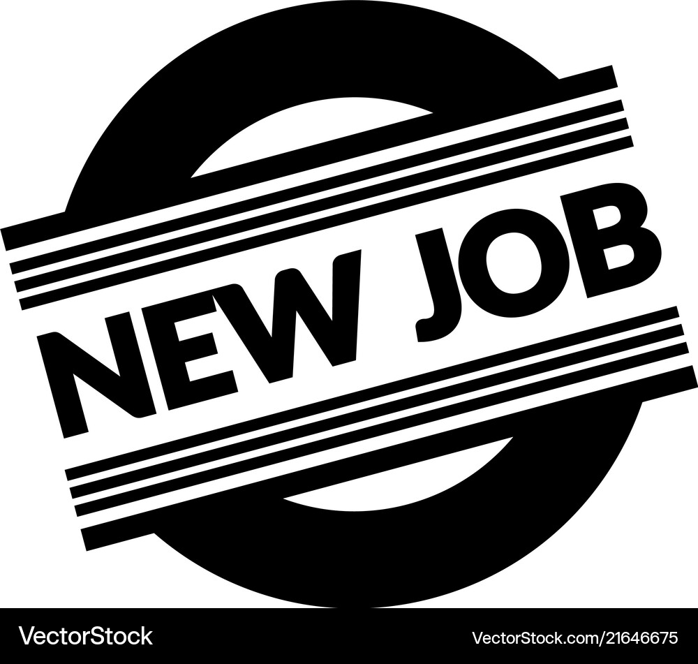New job stamp on white Royalty Free Vector Image