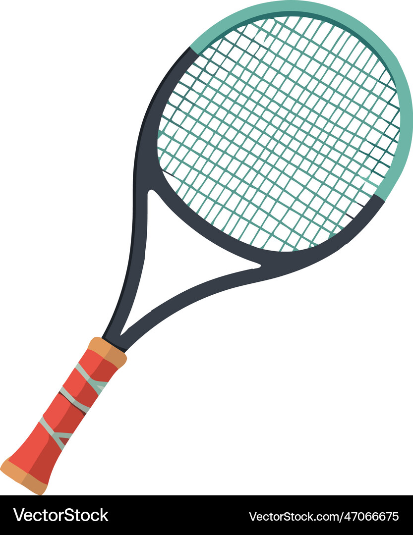 Tennis equipment racket isolated Royalty Free Vector Image
