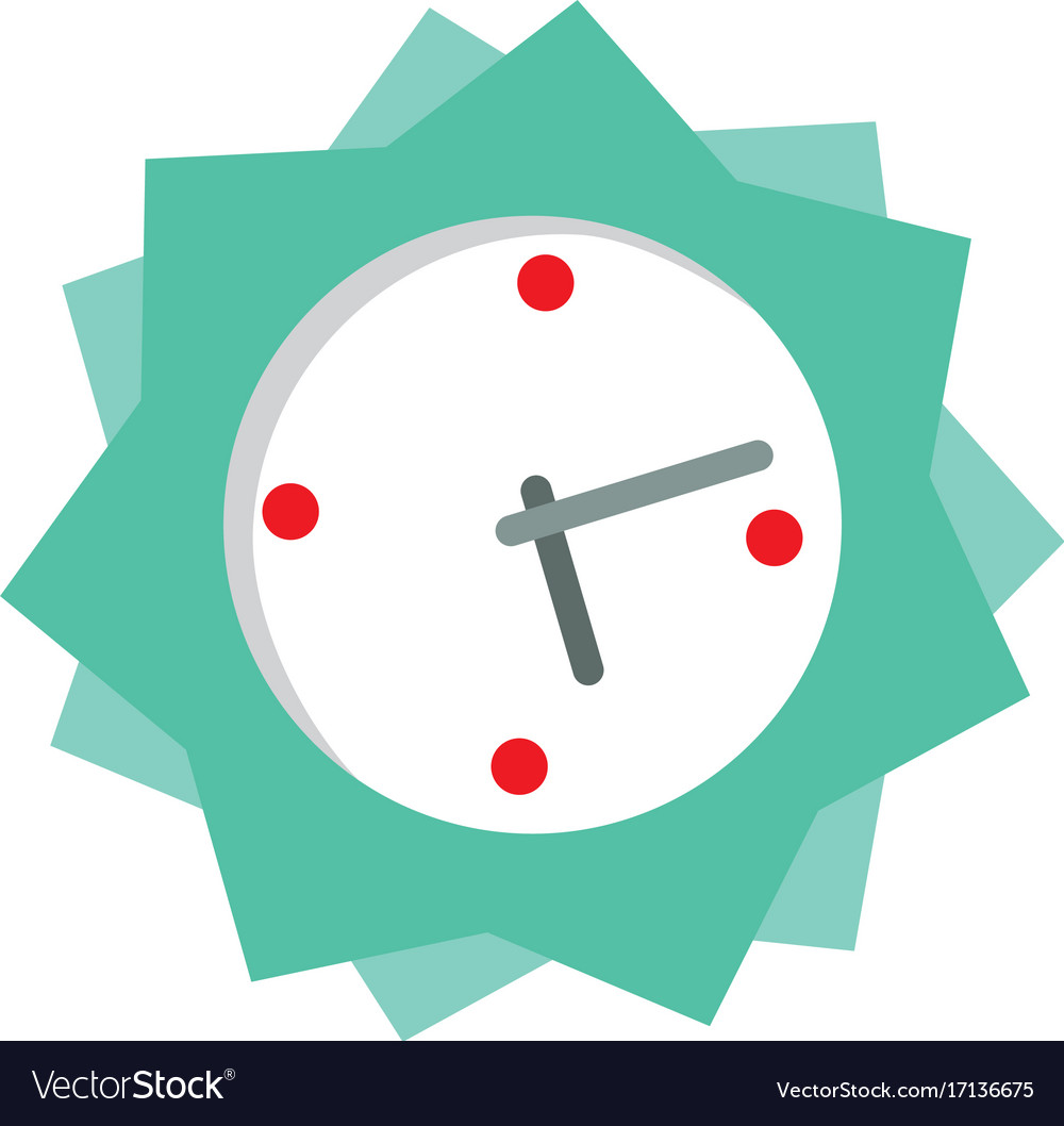 Wall clock Royalty Free Vector Image - VectorStock