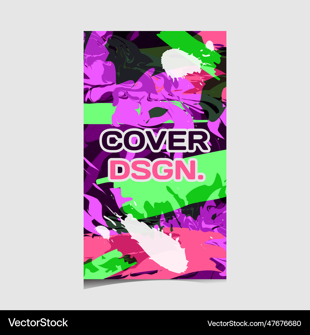 Colorful abstract cover template design background