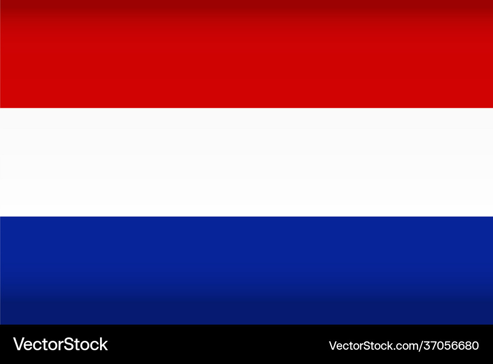Flag netherland color symbol isolated Royalty Free Vector
