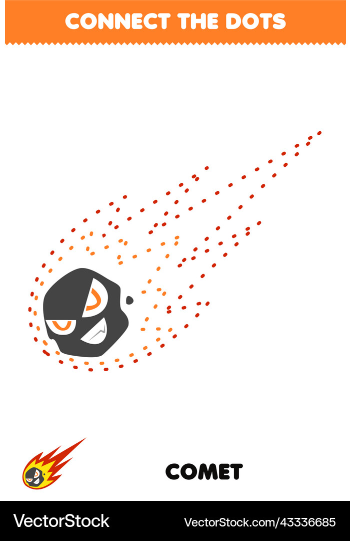 Education game for children connect the dots Vector Image