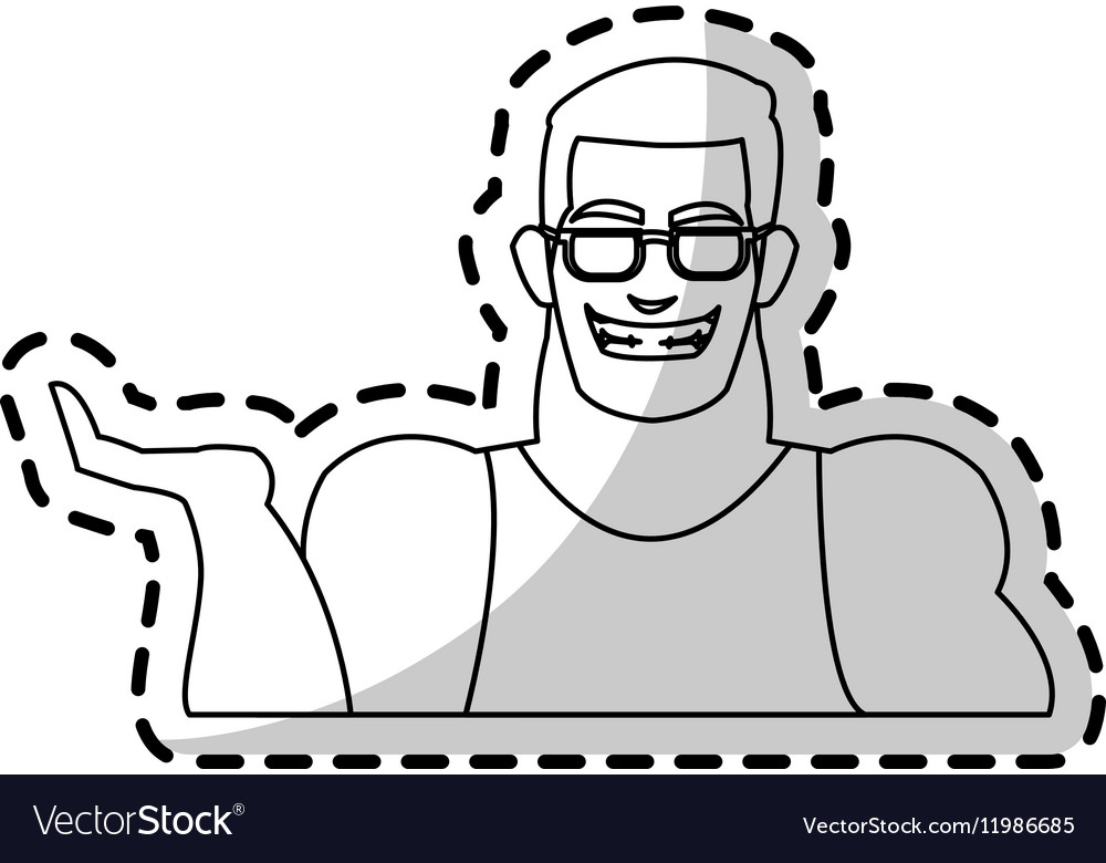 Isolated man cartoon design Royalty Free Vector Image Isolated man cartoon design Royalty Free Vector Image