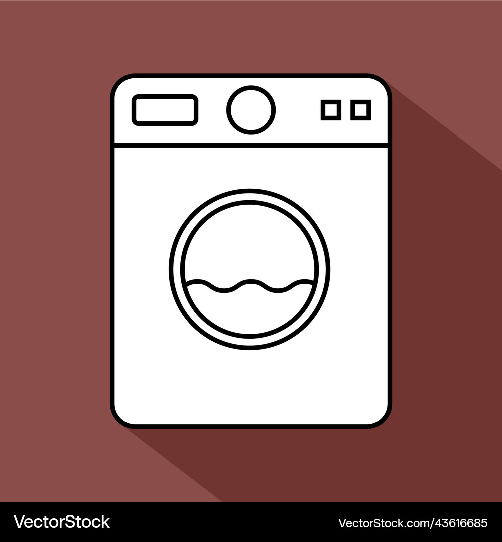 Washing machine equipment electric washer laundry Vector Image