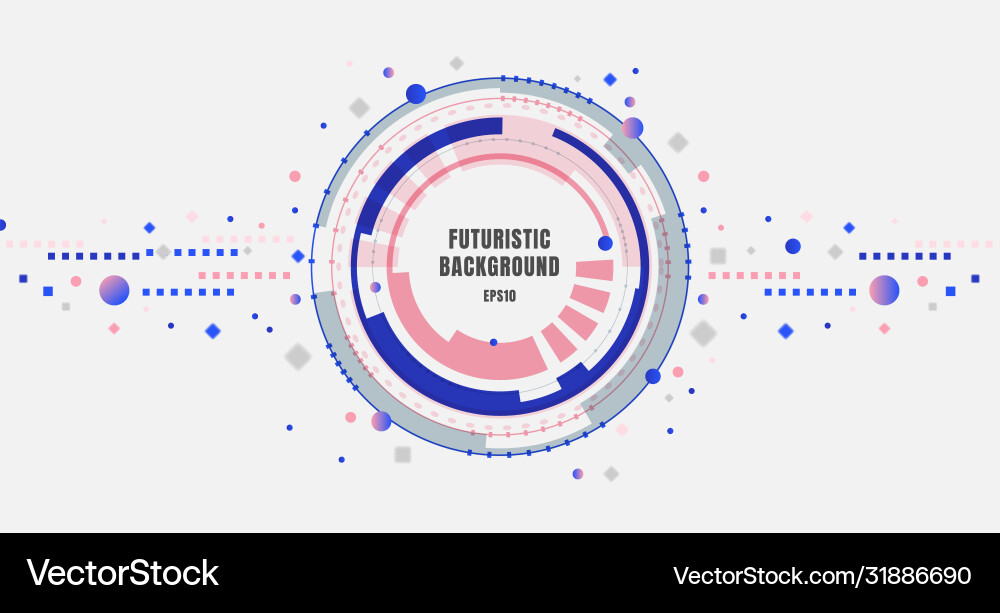 Abstract banner design technology futuristic blue Vector Image