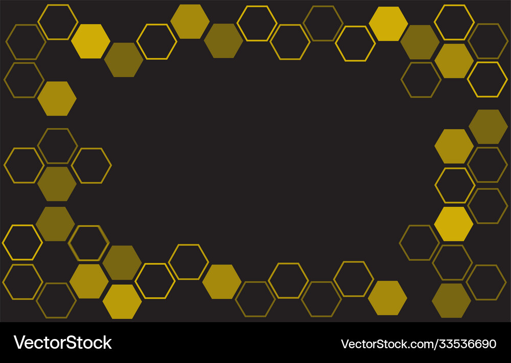 Abstract bee hive background hexagon background Vector Image