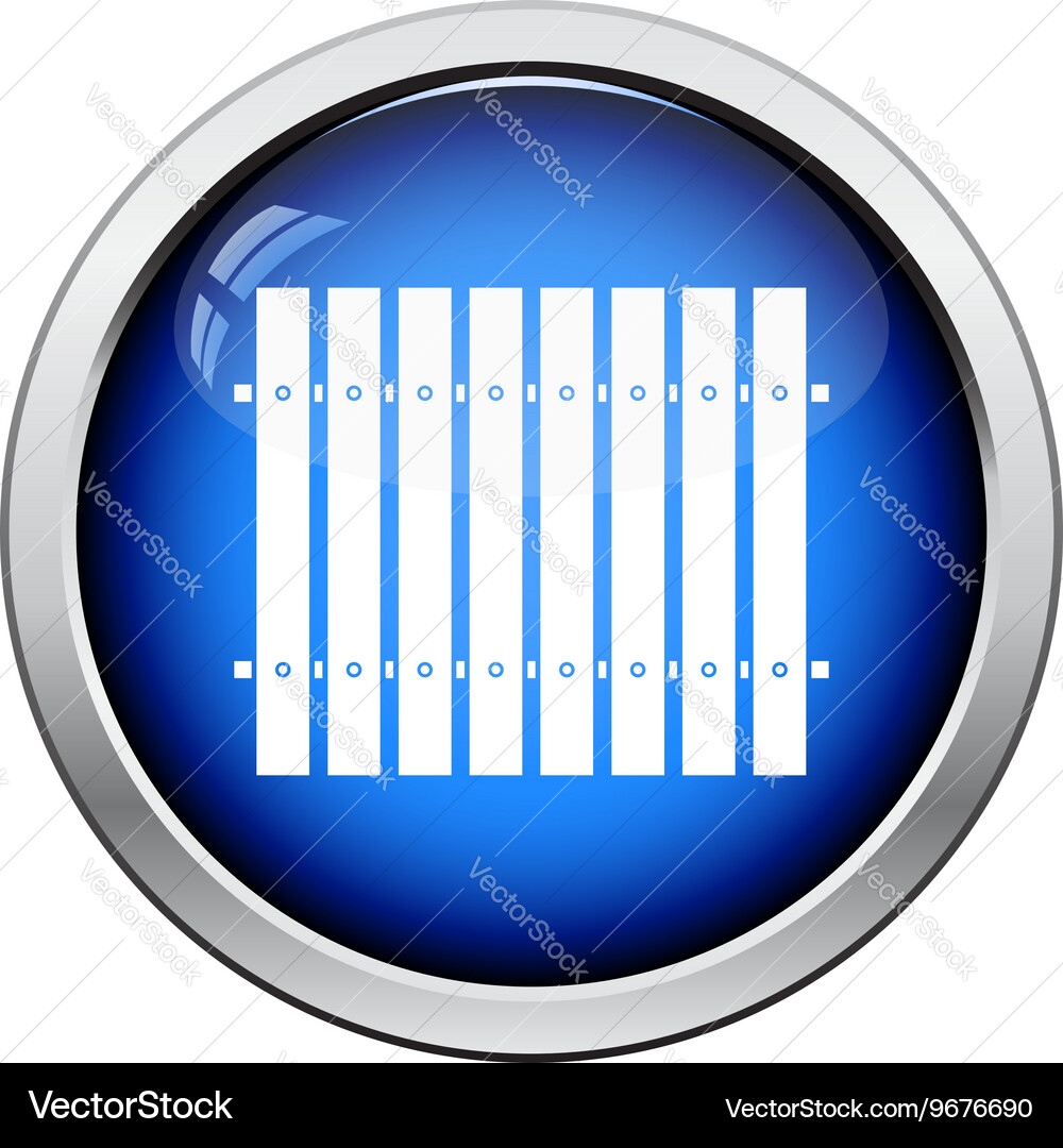 Icon of construction fence Royalty Free Vector Image