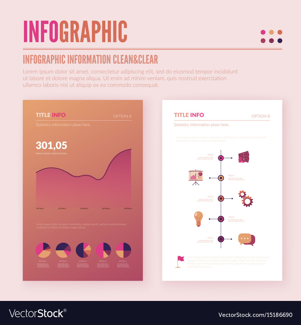Infographic elements set Royalty Free Vector Image