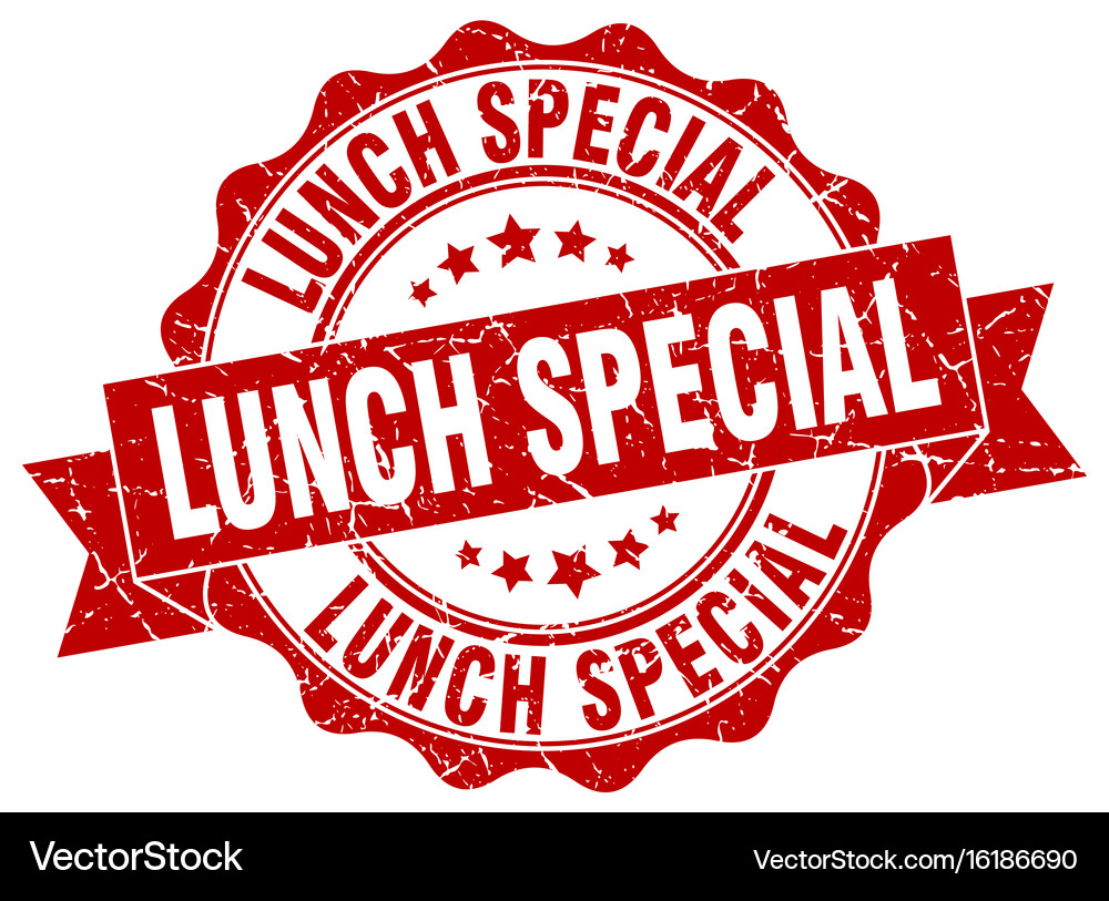 Lunch special stamp sign seal Royalty Free Vector Image