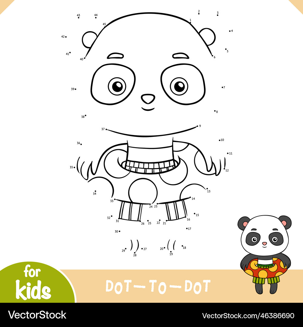 Numbers game education for children cute Vector Image