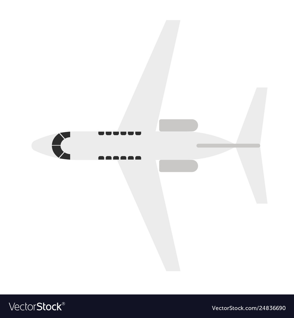 Plane flat Royalty Free Vector Image - VectorStock