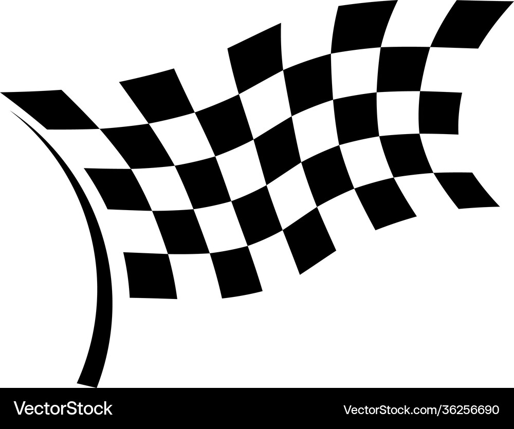 Race flag icon logo design symbol template Vector Image