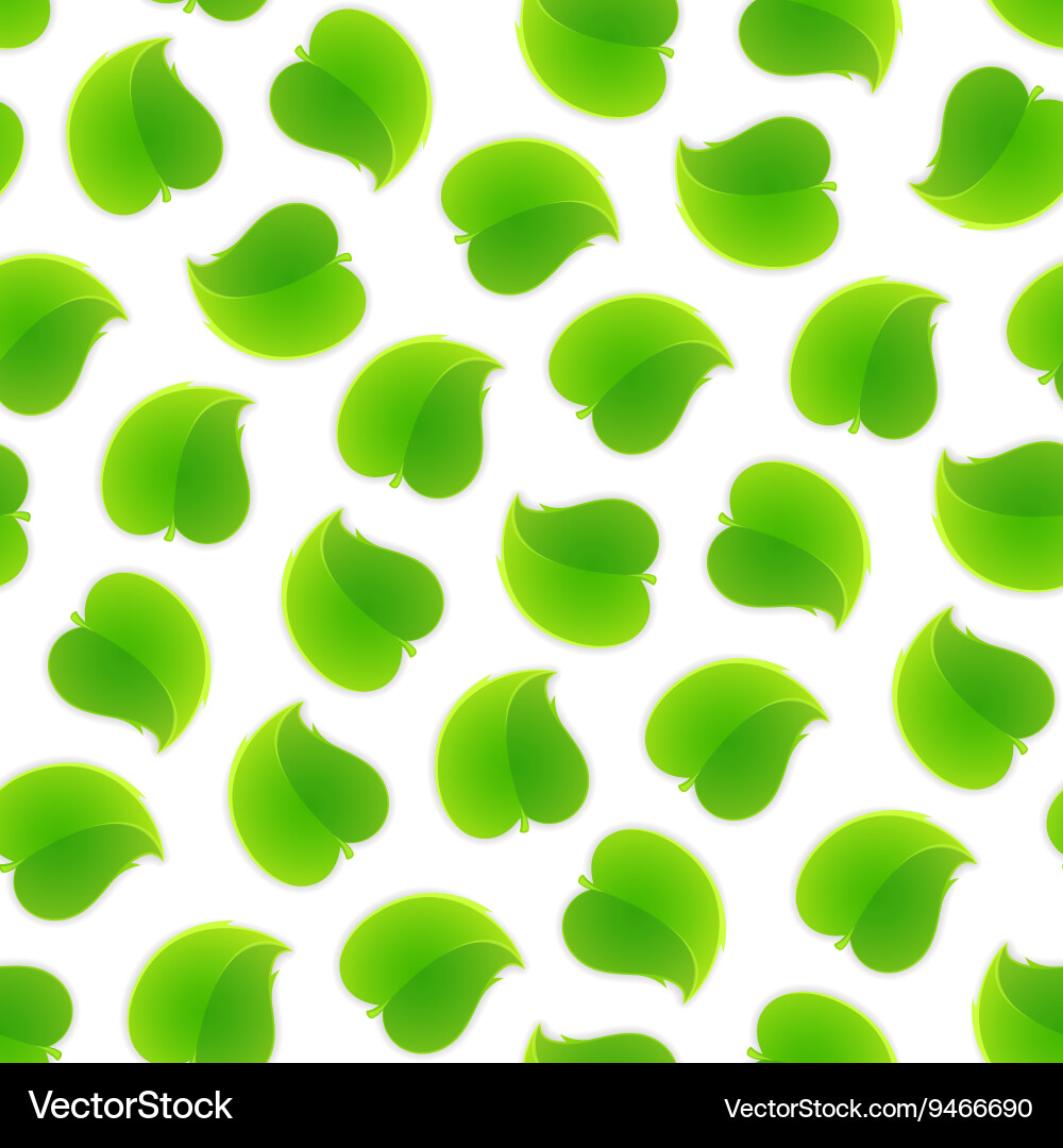 Seamless pattern with leafs Royalty Free Vector Image