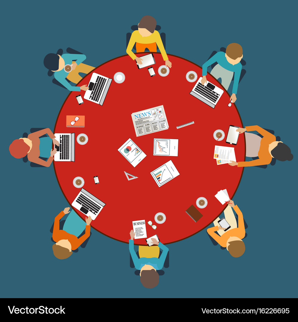 Business meeting design Royalty Free Vector Image